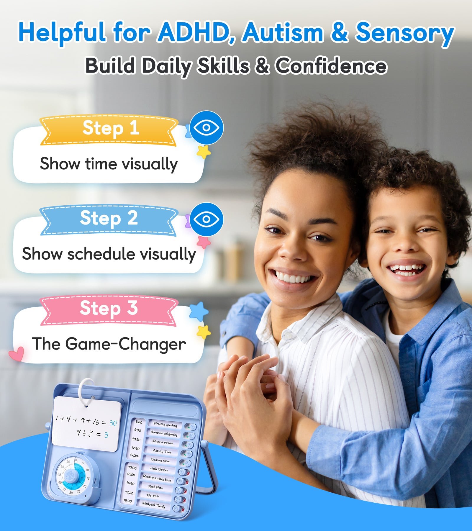 5-in-1 Visual Schedule & Task Planner – Autism Learning Materials