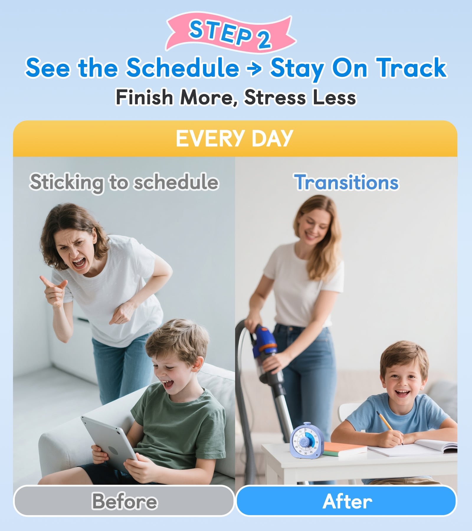5-in-1 Visual Schedule & Task Planner – Autism Learning Materials