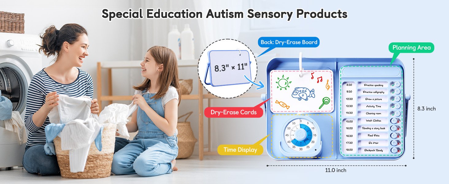 5-in-1 Visual Schedule & Task Planner – Autism Learning Materials